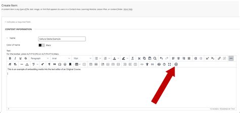 Kaltura How To Embed Media Via The Content Editor In Original Uams Educational Development