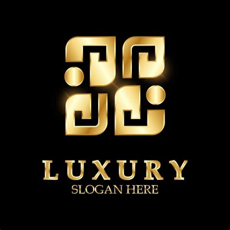 Роскошный дизайн логотипа для бизнеса и фирменного стиля Премиум векторы