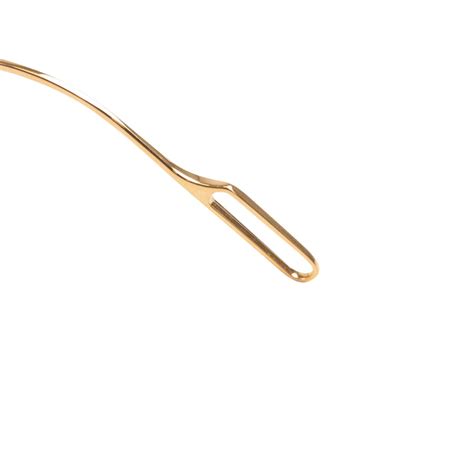 Mens Ct0171o 001 Rectangular Rimless Eyeglasses Copper Gold 18k