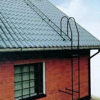 Кровельные лестницы - виды и размеры, купить кровельную лестницу на ...