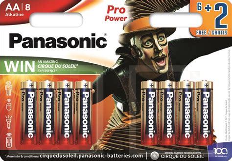 Батарейка Panasonic Pro Power Aa Bli 8 Alkaline Cirque Du Soleil 12446 Owwa
