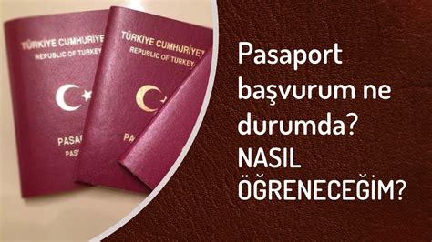 Pasaport başvurusu sorgulama nasıl yapılır YouTube