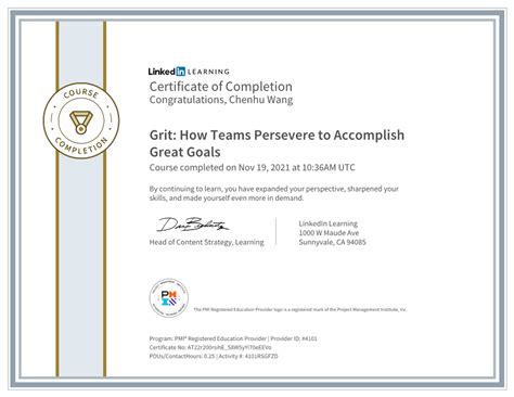 Chenhu Wang On Linkedin Certificate Of Completion