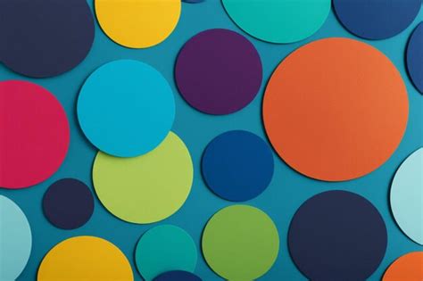 Premium Photo Colorful Circles Of Different Sizes Bright Background