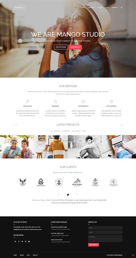 16 new responsive html5 wordpress themes graphic design junction