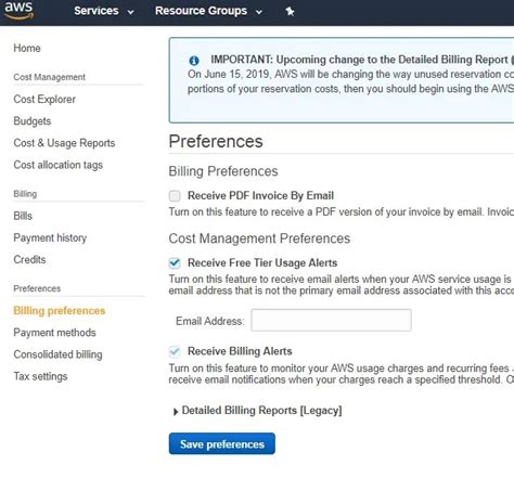 how to create a billing alarm for your aws account aws bytes