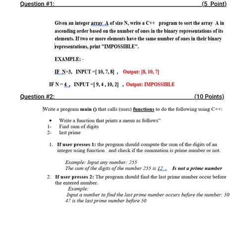 Solved Given An Integer Array A ﻿of Size N ﻿write A C
