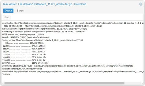 howto configure proxmox ve 7 1 ct templates lxc system containers