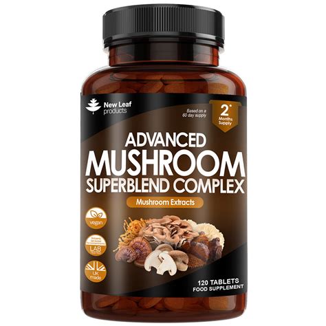 New Leaf Products Mushroom Complex Advanced Superblend Tablets Nuleaf