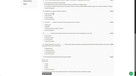 nptel computer architecture week 10 assignment solution august 2024 iit