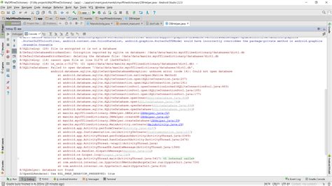 Android Connecting The Code To Database Through DBHelper Class