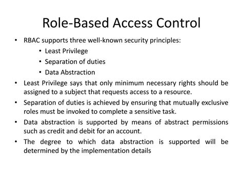 PPT Role Based Access Control PowerPoint Presentation Free Download ID