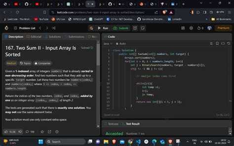 Tanishk Yadav On Linkedin 🔥 Day 10 Of Tackling Leetcodes Top 150 Interview Problems Embracing