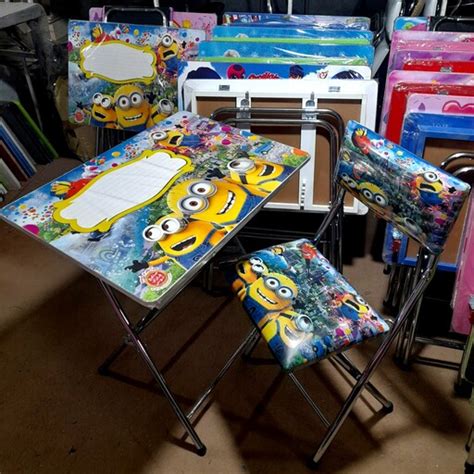 خرید و قیمت میز تحریر تاشو باکس دار طرح مینیون نسیم از غرفه صنایع