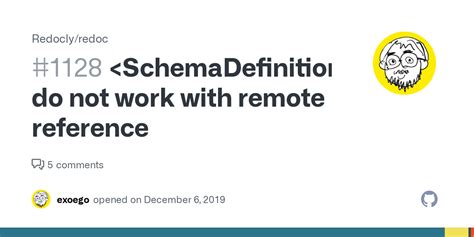 Do Not Work With Remote Reference · Issue 1128 · Redoclyredoc · Github