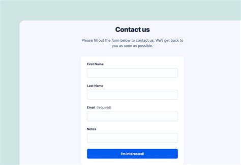 Lead Capture Template Zapier Interfaces