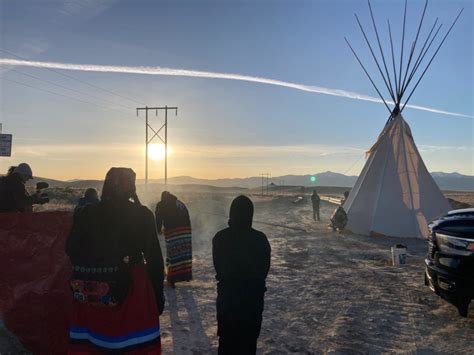 Native Americans And Supporters Gather A Second Time To Block
