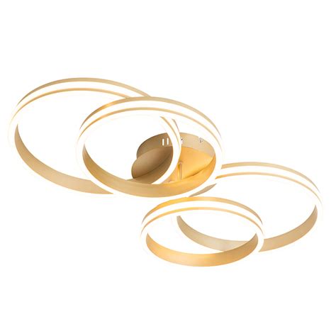 Ceiling Light Brass Incl Led 3 Step Dimmable 4 Light Navara