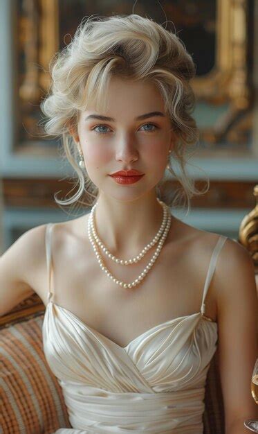 Premium Photo Beautiful Woman In A White Evening Dress With A Glass