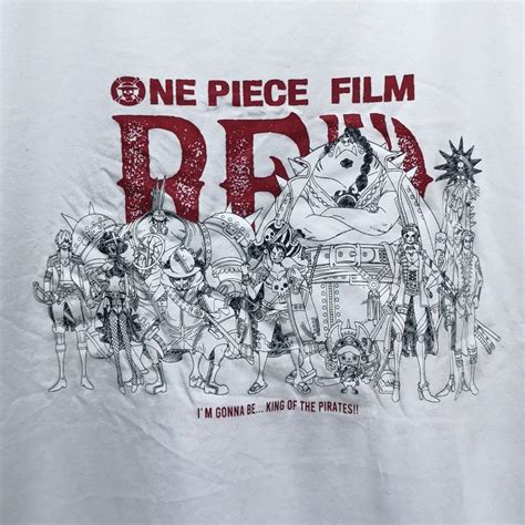 Anime One Piece Mugiwara Crew Film Red Mens Fashion Tops And Sets