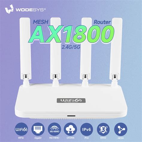 Ax1800 Wifi6 메쉬 라우터로 초속 네트워크 구축 듀얼 밴드 기가비트 고속 와이파이 게이트웨이 및 확장기능 제공 핸드폰닷컴