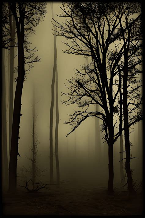 Spooky Woods Border · Creative Fabrica