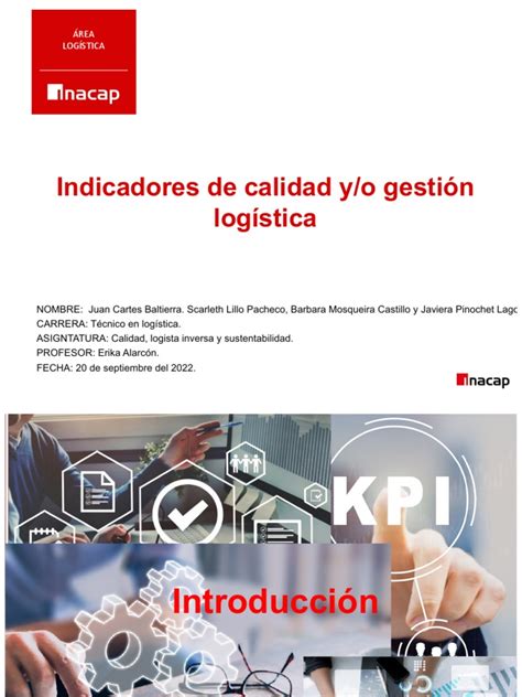 Indicadores De Gestion Logistica Pdf Logística Indicador De