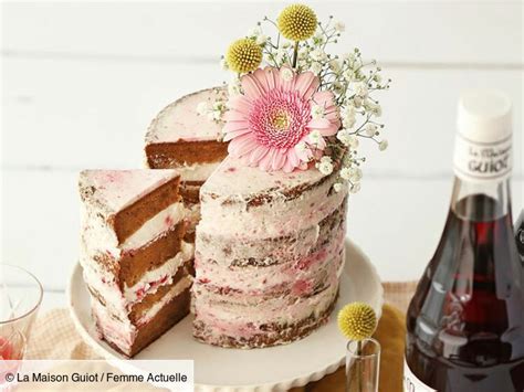 Naked Cake au sirop découvrez les recettes de cuisine de Femme