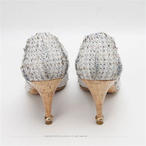 상품 상세보기 슈즈 트위드and큐빅 로고 여성용 구두 1015hqa