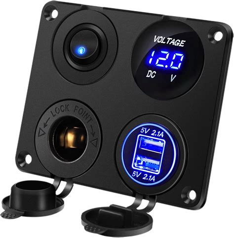 Amazon fr MUSCCCM 8 pcs LED Interrupteur à Bascule Interupteur 12v