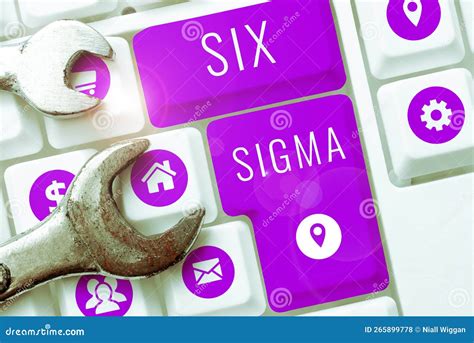 Text Sign Showing Six Sigma Business Showcase Management Techniques To