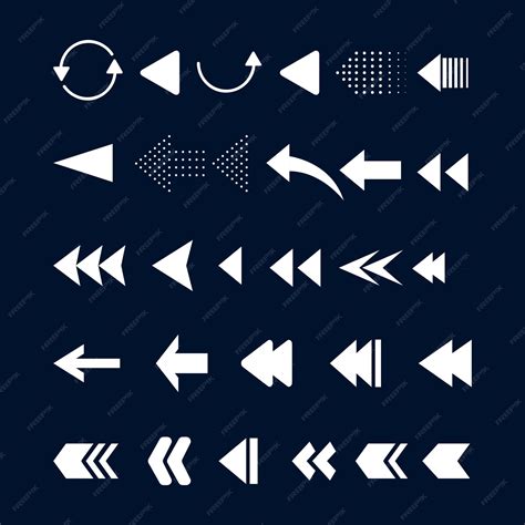 Premium Vector Set Of Arrow Icon Elements Collection Of Arrows