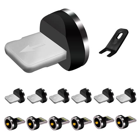 Zztbtno Magnetic Charging Tips For Iproducts 12pcs 1 Pin