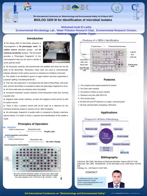 Pdf Biolog Gen Iii For Identification Of Microbial Isolates
