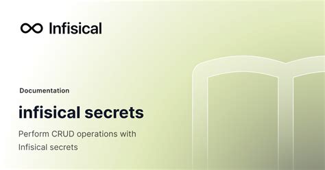 Infisical Secrets Infisical