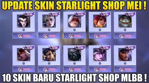 Update Bocoran 10 Skin Starlight Shop Bulan Depan Mlbb Upcoming