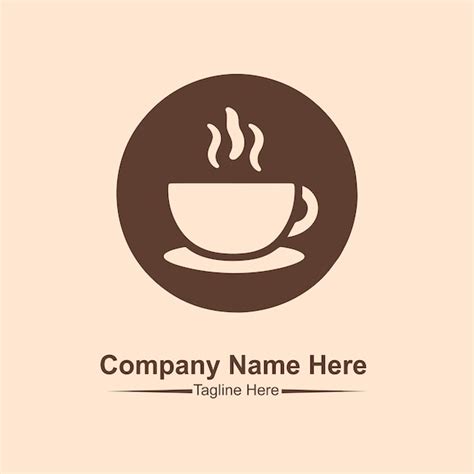 Vector Del Logotipo De La Cafetería Vector Premium