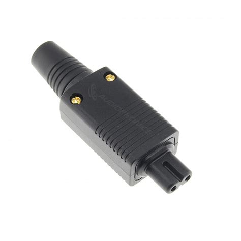 Elecaudio Li 07gb Iec C7 Connector Gold Plated 24k 3x5mm² Ø15mm Audiophonics Elecaudio Li 07gb Iec C7 Connector Gold Plated 24k 3x5mm² Ø15mm Audiophonics