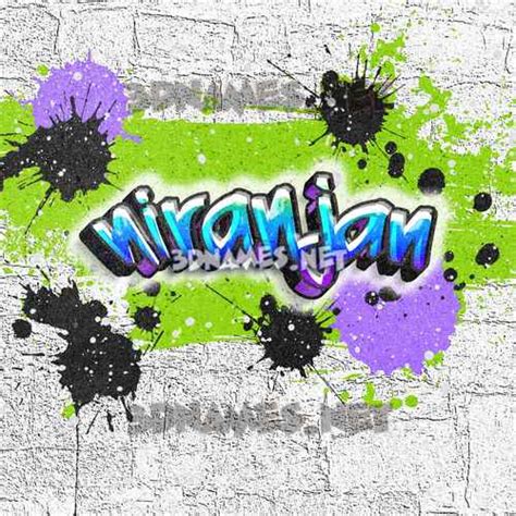 Preview Of Graffiti Grunge 3d Name For Niranjan