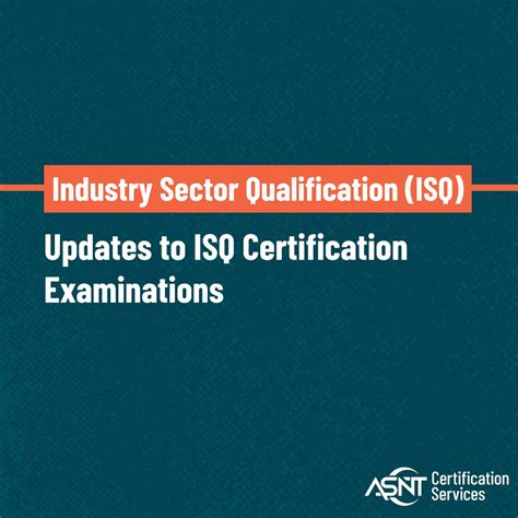 Asnt Asntcertification Certification Isq