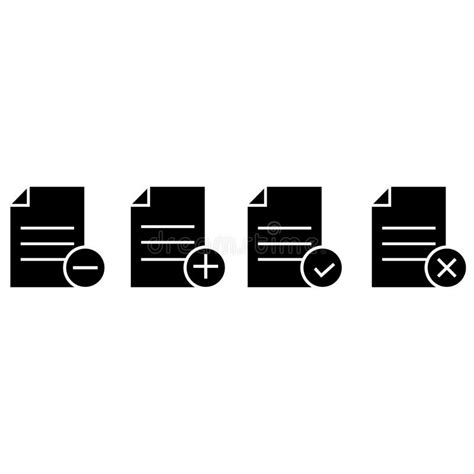 Document Vector Icon File Illustration Sign Paper Symbol Accounting