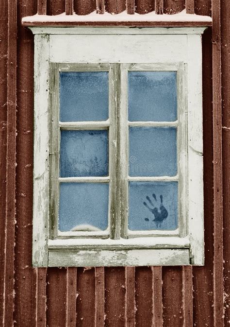 Frost On A Window Stock Image Image Of Frost Hand Cottage 45304873