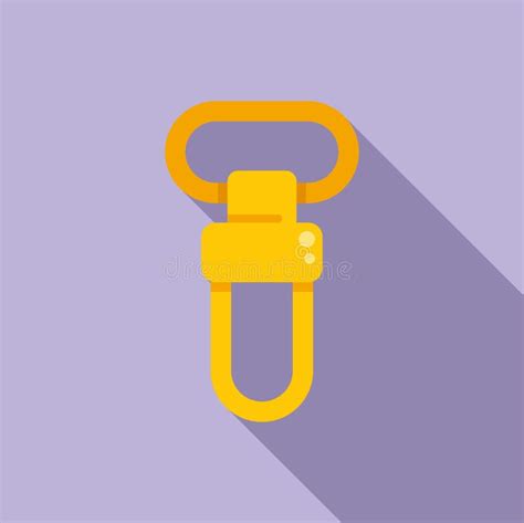 Gold Haberdashery Tool Icon Flat Vector Tailor Equipment Stock Vector