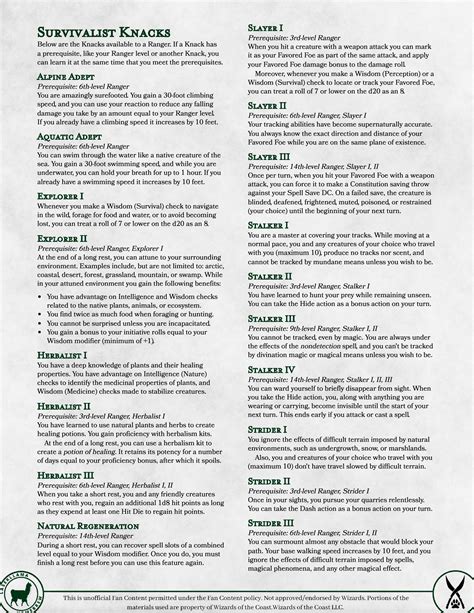 Laserllamas Alternate Ranger Class Update Become The Master Of The Wilderness You Were