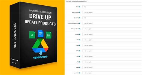 Opencart Driveup Updating Products From File On Google Drive