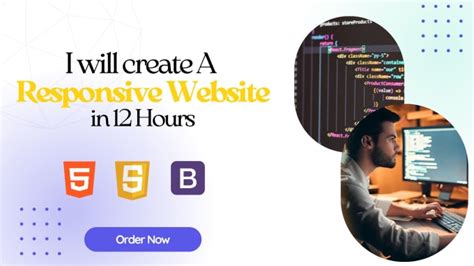Create A Responsive Html Css Javascript Website Design By