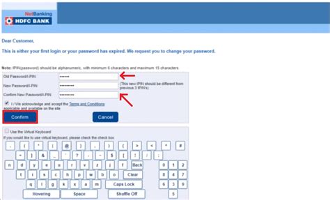 HDFC Netbanking Steps To Login Registration Reset IPIN All