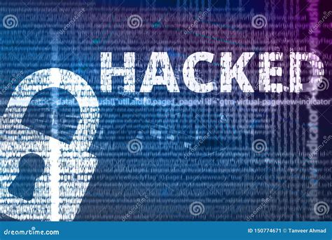 hacking internet cyber security background hacking concept stock