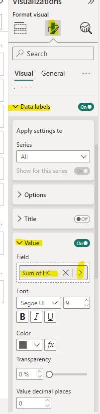 solved how to use 2 values within a stacked bar chart wit