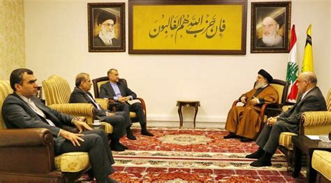 عبد اللهيان يبحث مع السيد نصر الله في بيروت آخر التطورات في المنطقة